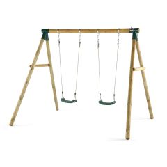 Double Wooden Swing Sets | Durable & Stylish Outdoor Play | Plum Play AU