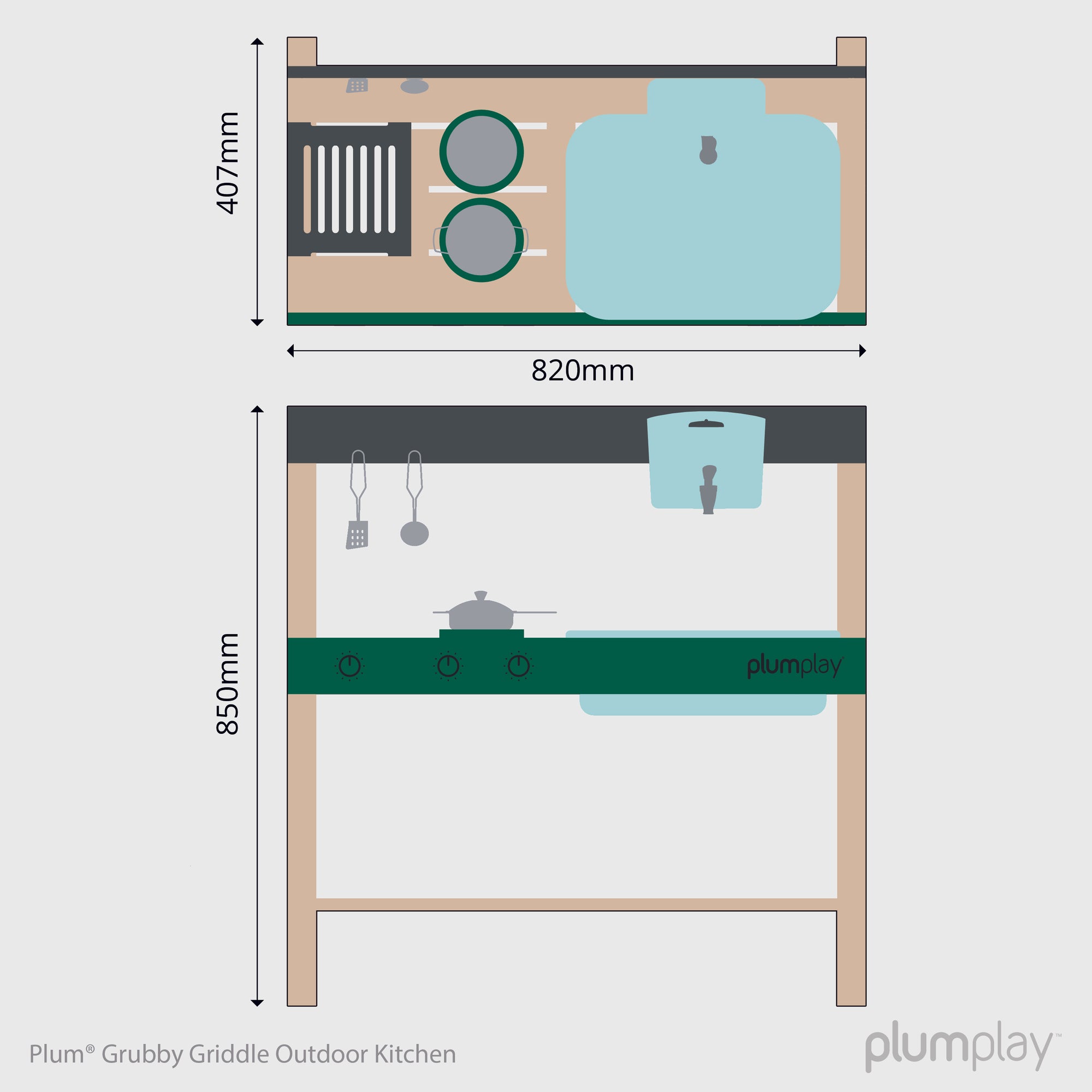 Grubby Griddle Mud Pie Kitchen – Plum Play AU