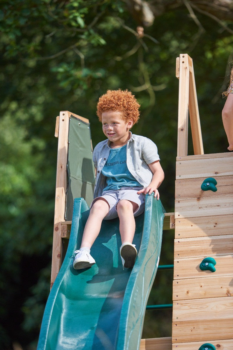 Plum Climbing Pyramid – Wooden Climbing Frame & Slide for Outdoor Play ...