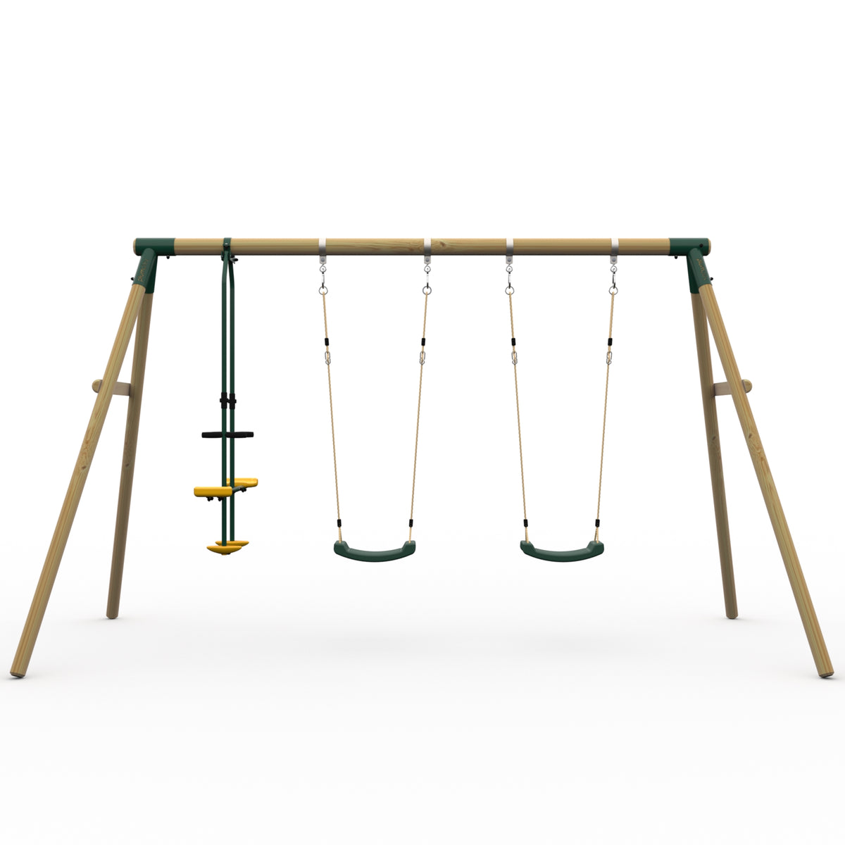 Plum Colobus Wooden Swing Set | Double Swings & Glider – Plum Play AU